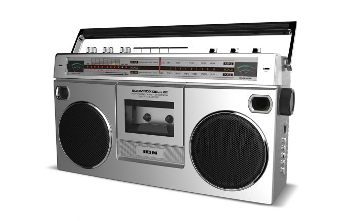 Rechargeable Bluetooth Boombox Speaker Boombox Deluxe ION Audio